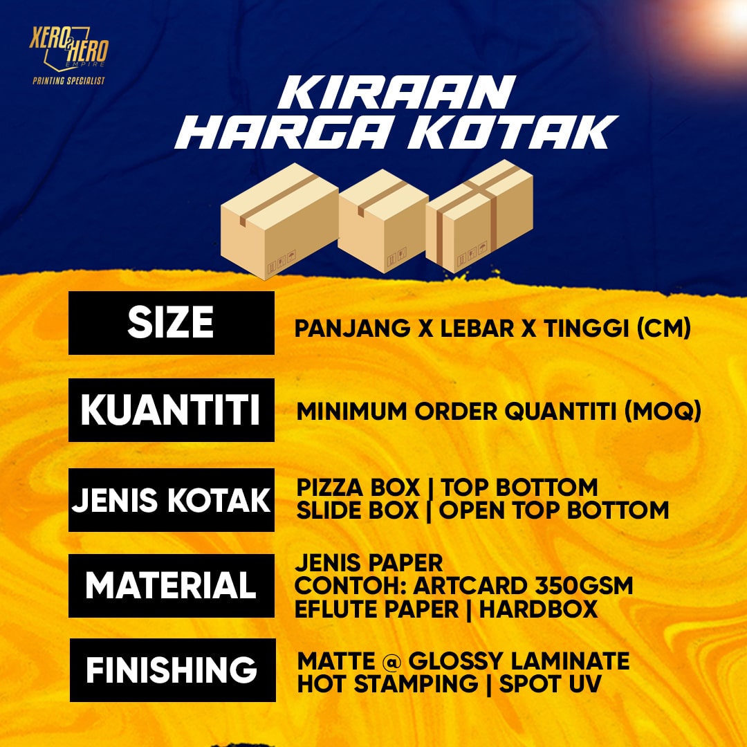 Kotak Packaging – Kilang Printing